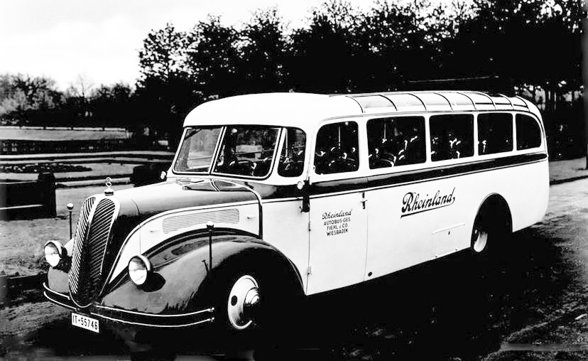 transpress nz: Mercedes bus, Germany, late 1930s