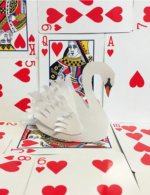 DIY in the Forest: 3D PAPER SWAN