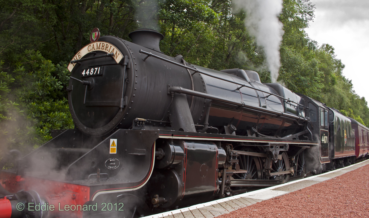 Eddie Leonard Photoblog: Steam loco 44871 at Garelochhead