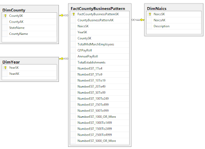 Data Warehouse / BI - US County Business Patterns: DW Database Design ...