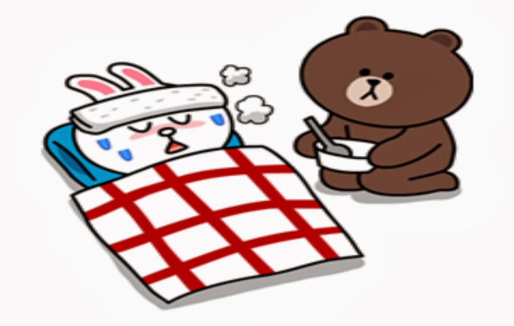 Download Sticker Line Brown and Cony | Deloiz Wallpaper