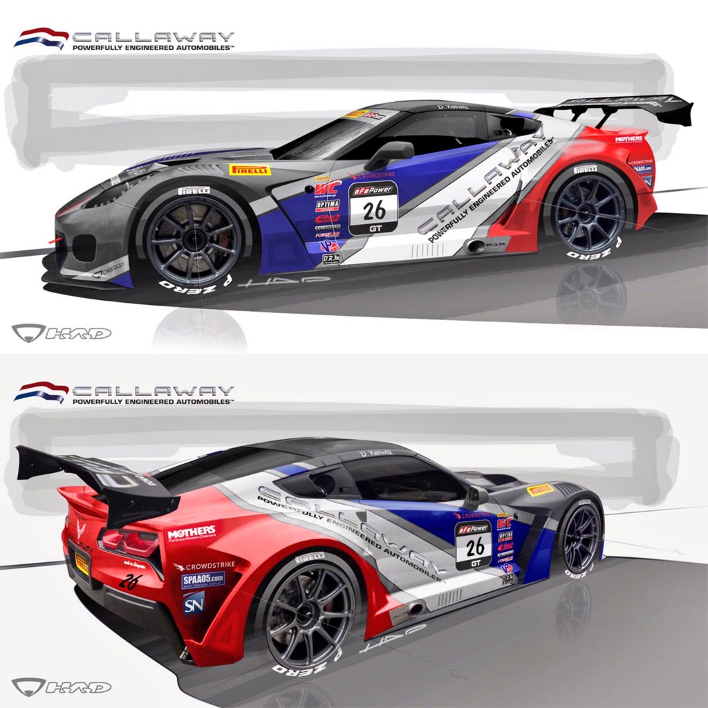 Callaway Competition USA Reveal Corvette C7 GT3-R Racing Livery