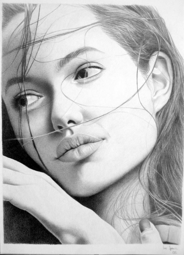 Most Beautiful Drawing in the World: Most Beautiful Drawing of Angelina ...