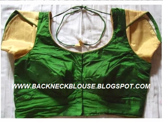 BACK NECK BLOUSE READY MADE AND CUSTOMIZED DESIGNER BLOUSE WITH BLOUSE ...