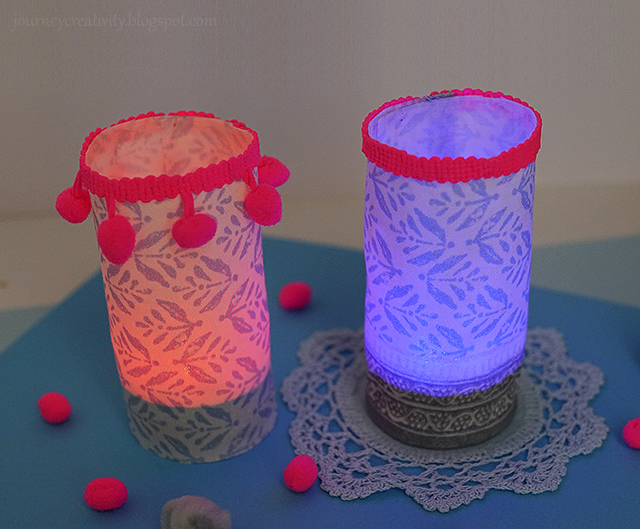 Easy fabric lantern - Journey into Creativity