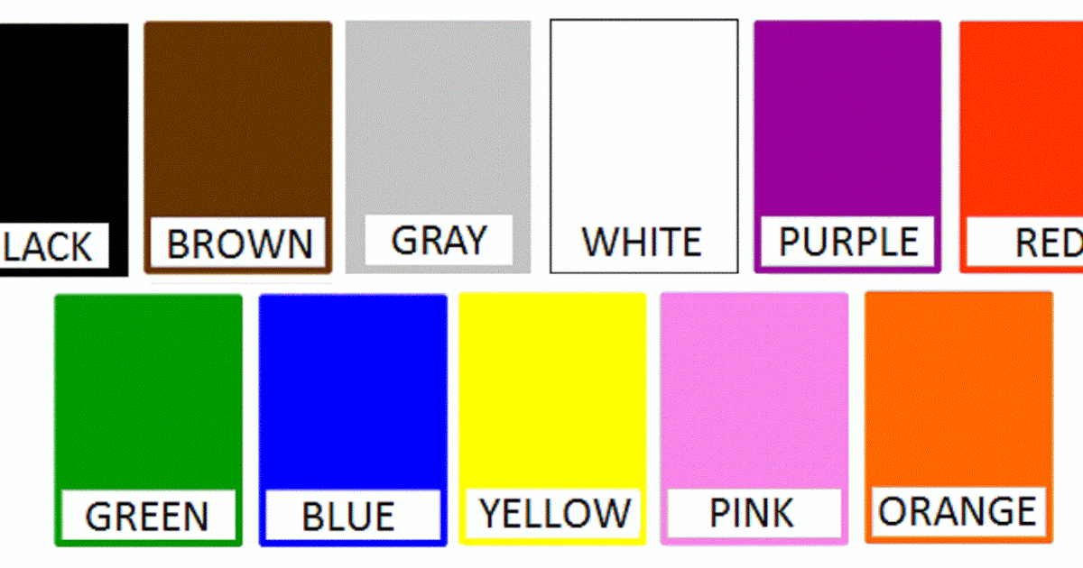 Colors, Shapes, Numbers 1-20