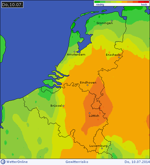 DutchWeather: Overgang naar Ost-warmte en Ost-Gewitter?
