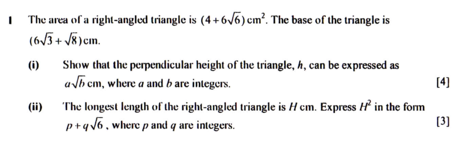 3. Surds revision and challenging questions O-level Additional Maths