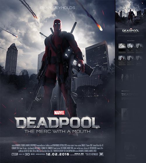 Images: Cool Deadpool Fan Movie Poster That Also Shows The Step-By-Step ...
