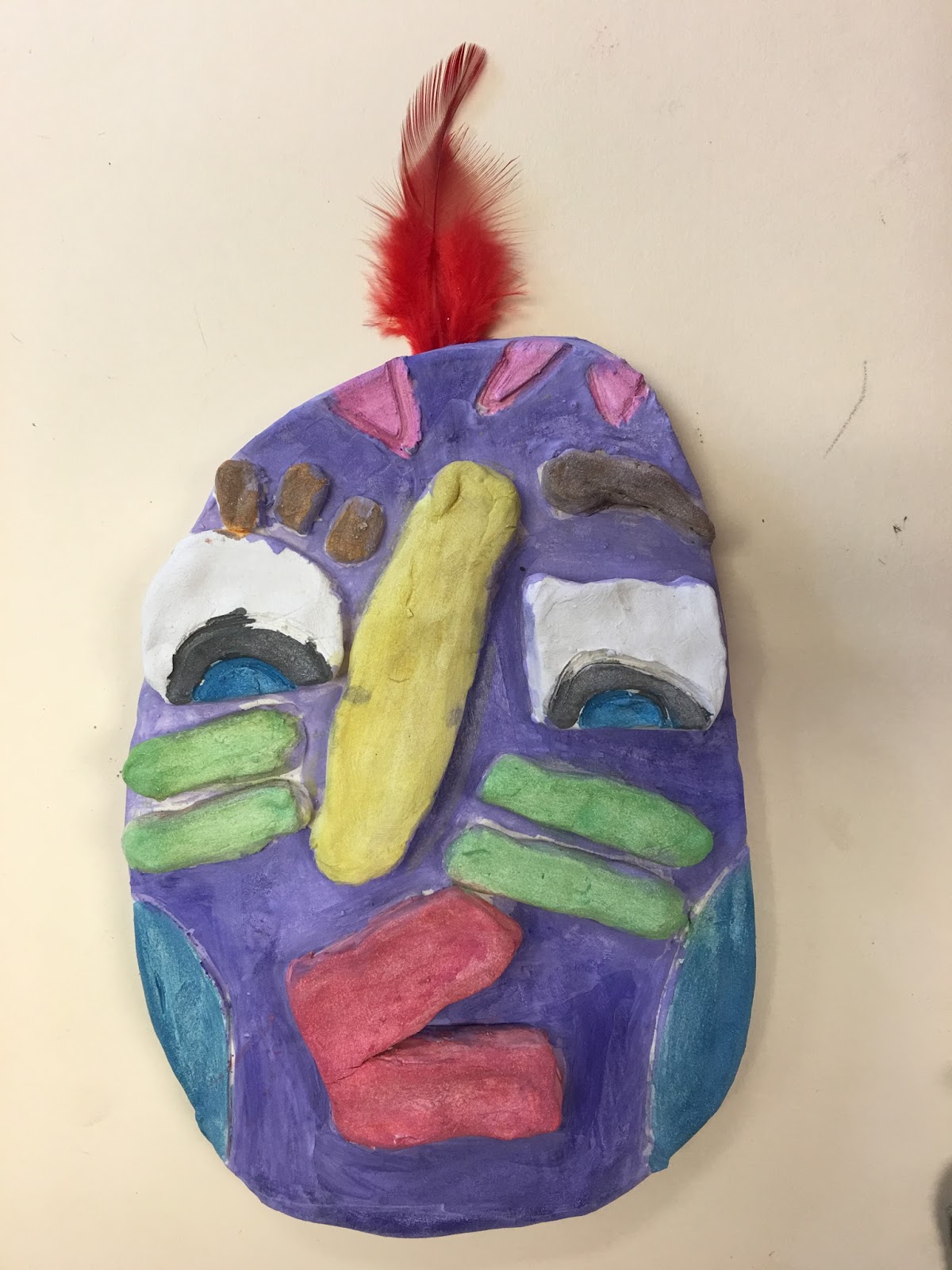 Art Room Blog: 4th and 5th Grade Clay Picasso Masks...
