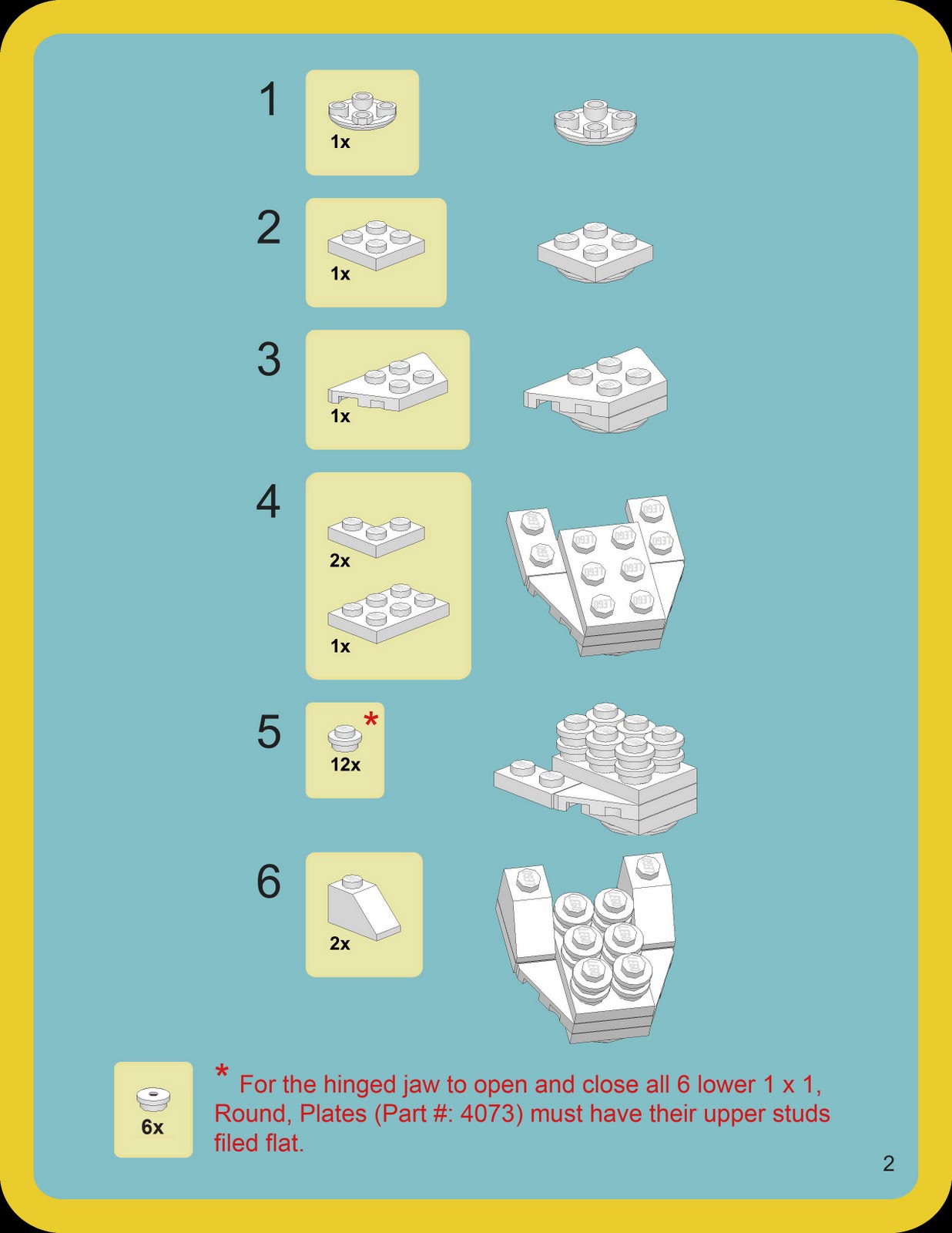 Choking Hazards: Lego Skull Instructions