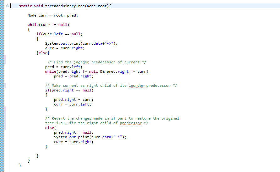 Data Structure And Algorithms Java Tree Inorder Tree Traversal Without Recursion And Without 0911