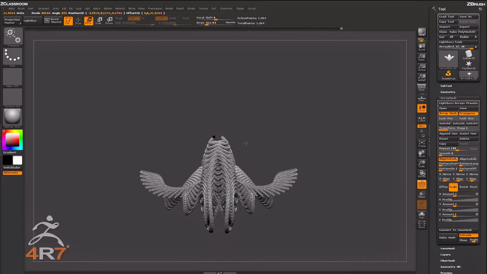 ZBrush 4R7 ArrayMesh videos | Computer Graphics Daily News