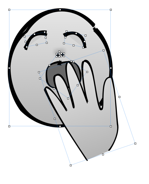 I Work in Pages: The Yawn. A Drawing.