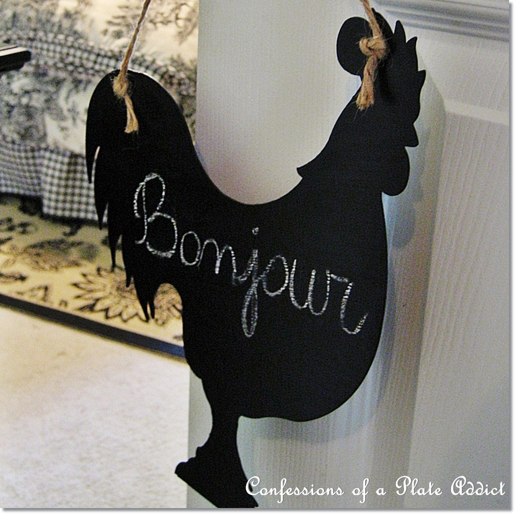 CONFESSIONS OF A PLATE ADDICT: Frenchy Rooster Chalkboard