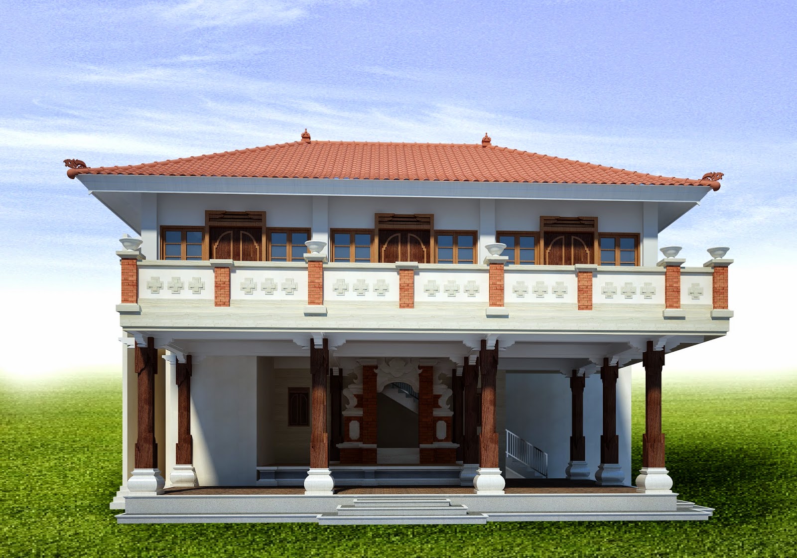 3D Wantilan Bale Banjar Bali