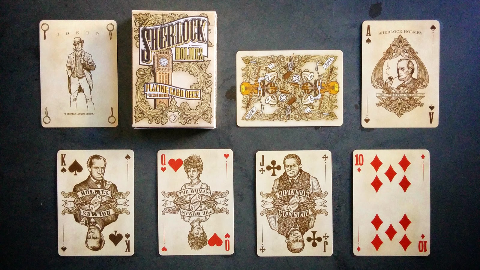 Deck View: Sherlock Holmes Playing Cards- Baker Street Edition