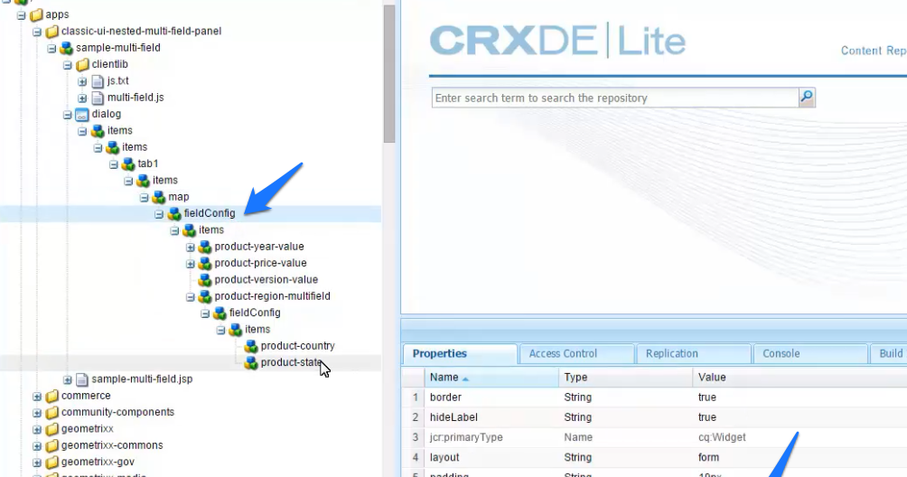 Experiencing Adobe Experience Manager (AEM, CQ): AEM 61 - Classic UI Nested Composite Multifield ...