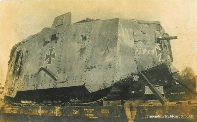 World War 1 Windows: Photograph of a German A7V Tank named Adalbert in ...