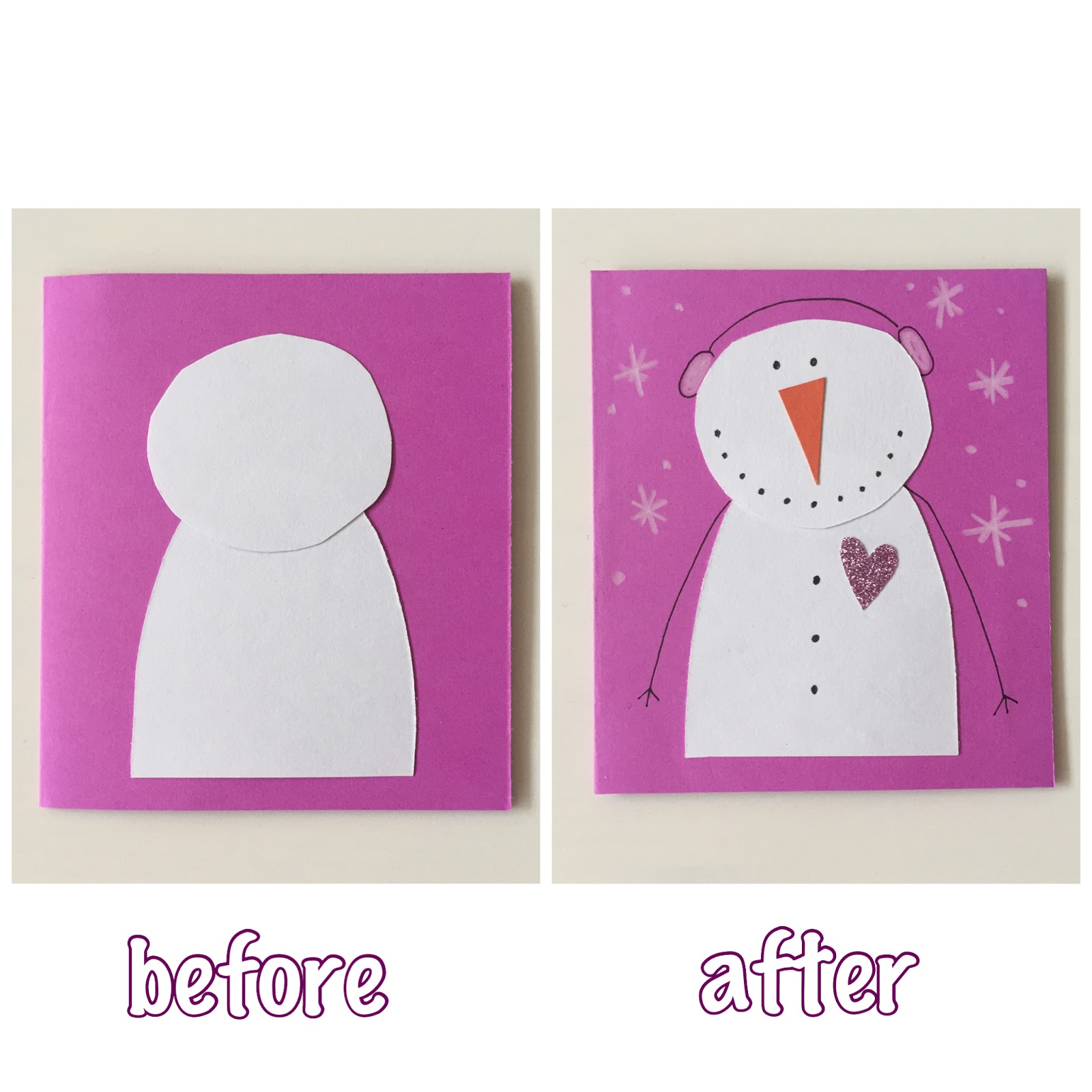 Easy Snowman Cards! | Gettin' Crafty with Natalie