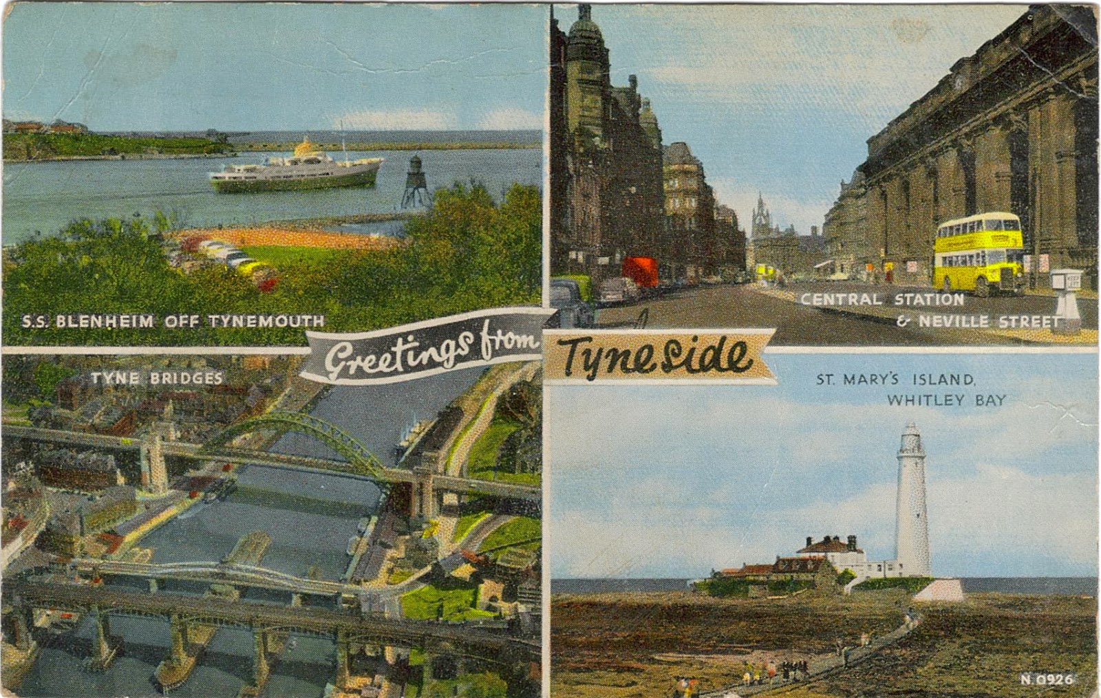 Postcards and Viewcards: Greetings From Tyneside 1960s Postcard