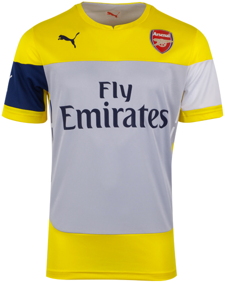 Jersey Arsenal Training Yellow Away | Big Match Jersey | Toko Grosir ...