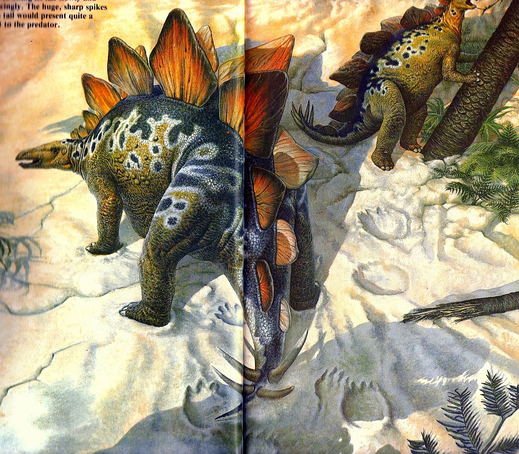 Love in the Time of Chasmosaurs: Vintage Dinosaur Art: WHEN DINOSAURS ...