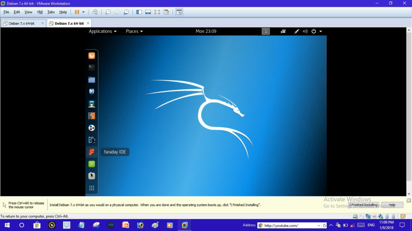 Finally successfully installed the Kali Linux on your vmware if you ...