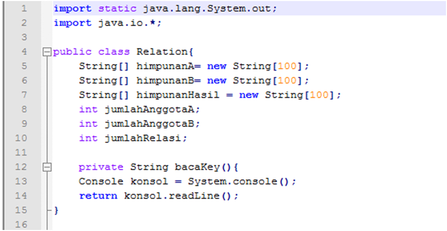 Nemure no King: Program Relasi dengan Java