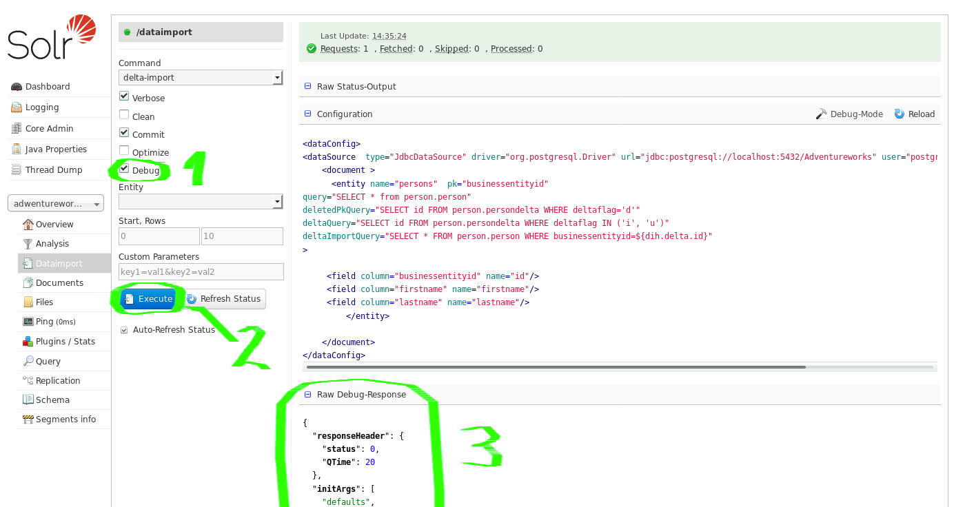 Solr 7 beginner tutorial, part 2: delta-import, debugging tips.