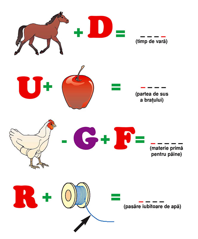 Joc de copii: Adunări și scăderi (3)