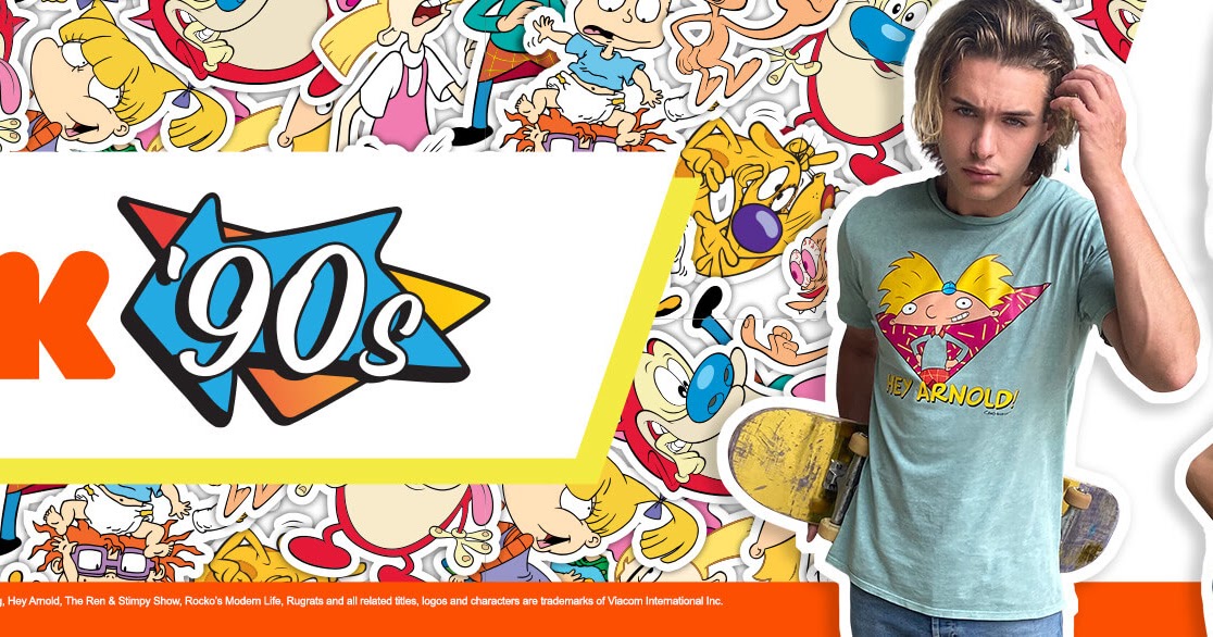 NickALive!: Zavvi and Nickelodeon Collaborate for 'Nick '90s' Collection of Apparel and Accessories