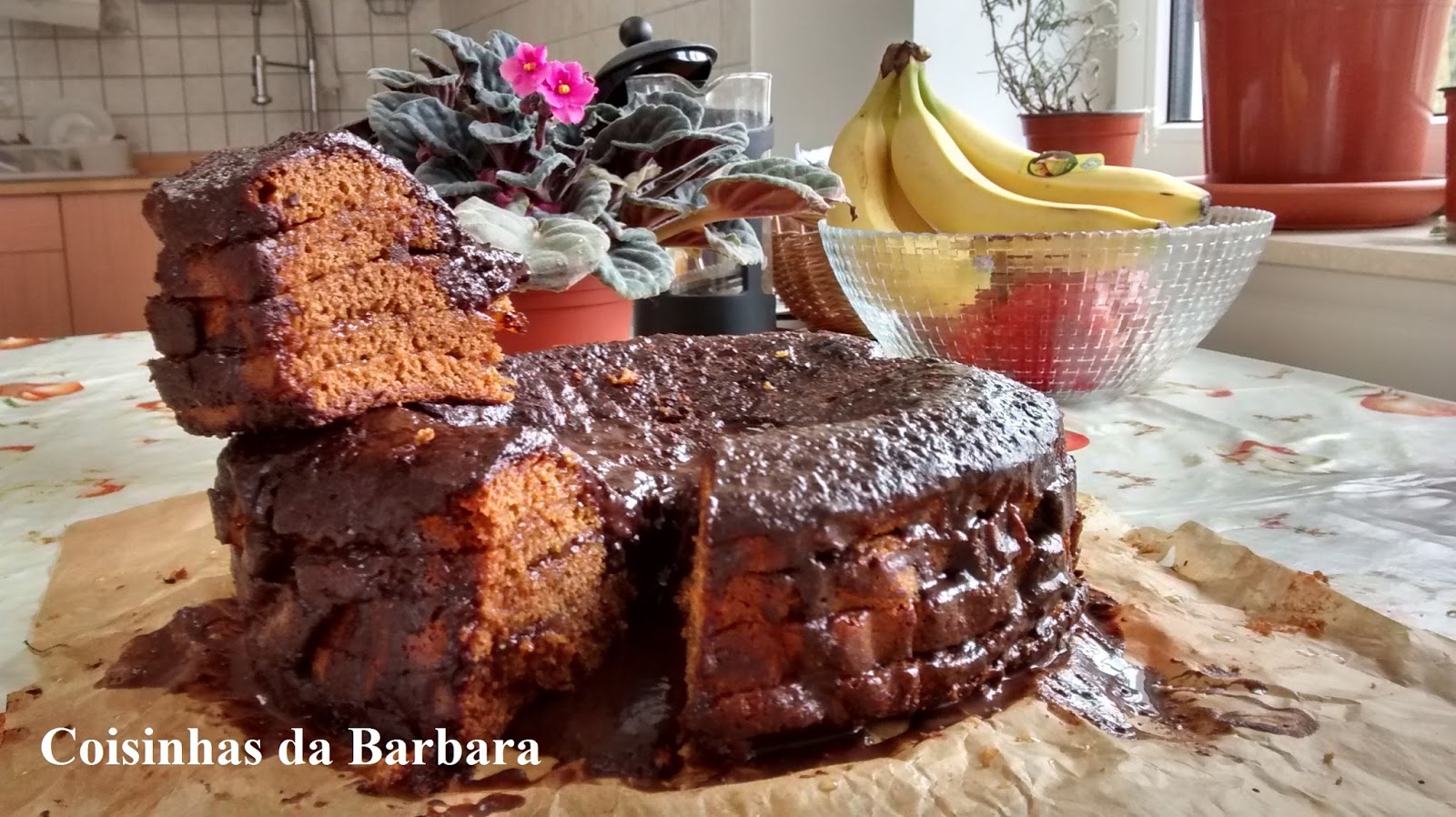 Coisinhas da Barbara: Receita de Torta de Mel com Geléia de Laranja