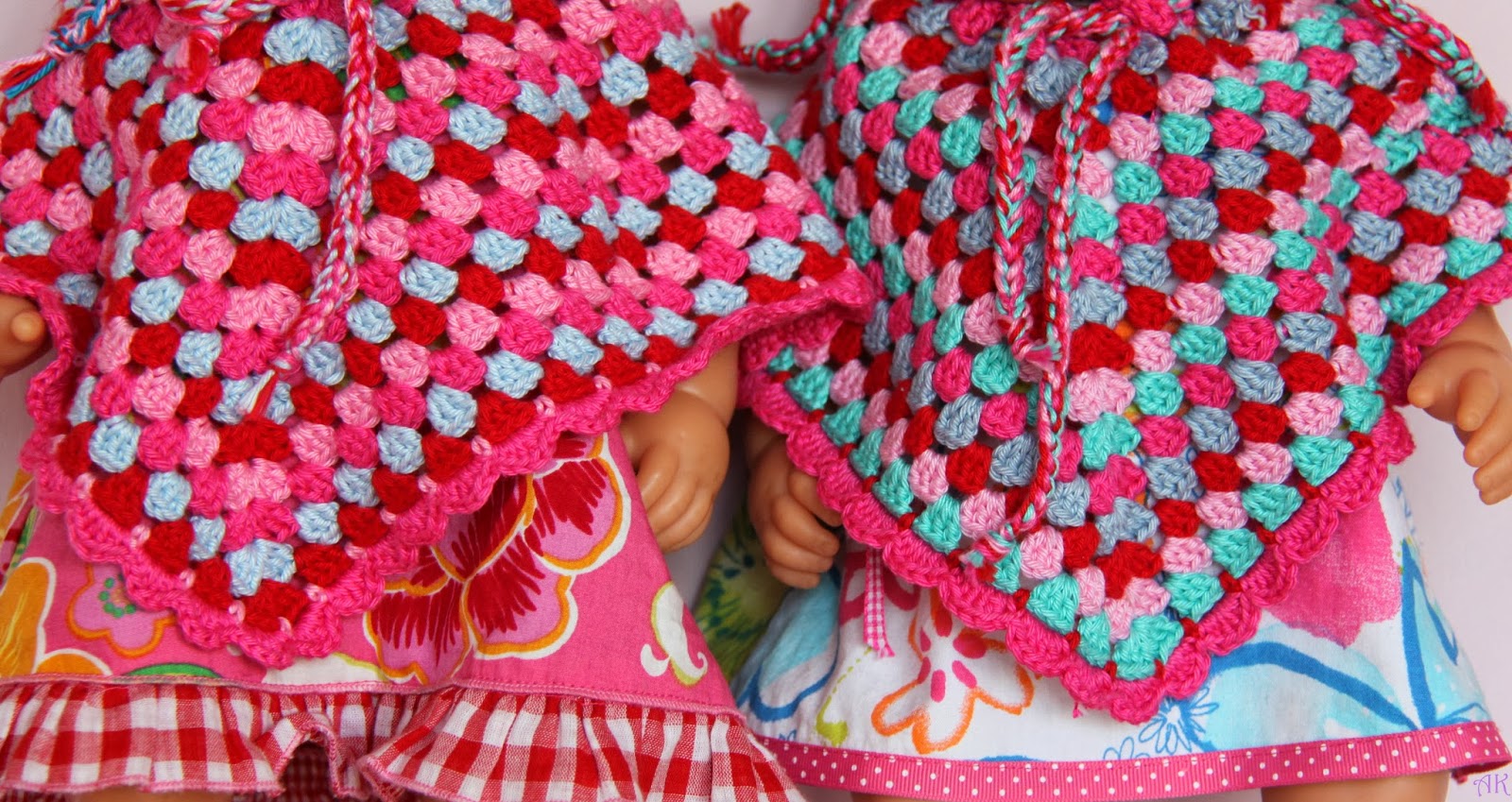 Ak at home : crochet * muts en poncho pop