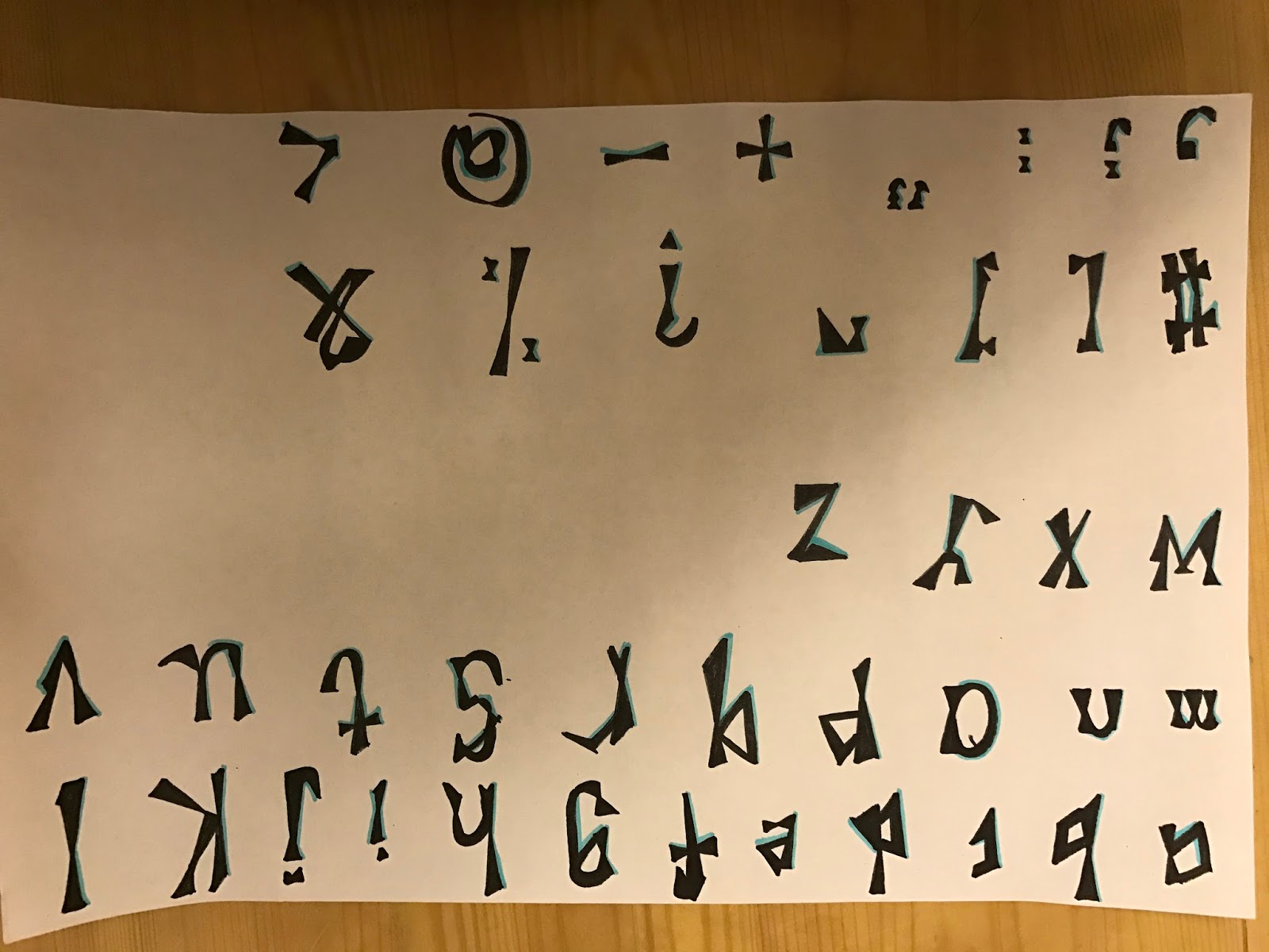 imagemaking: ART 293 handwrite Alphabet