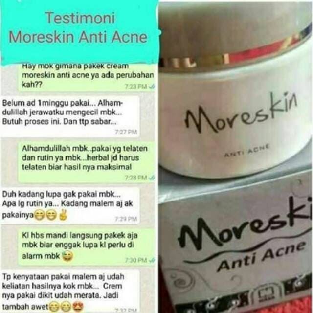 Moreskin Anti Acne - NASA STORE OFFICIAL