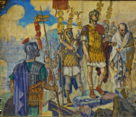 Turist în București: Fresca Ateneului Român