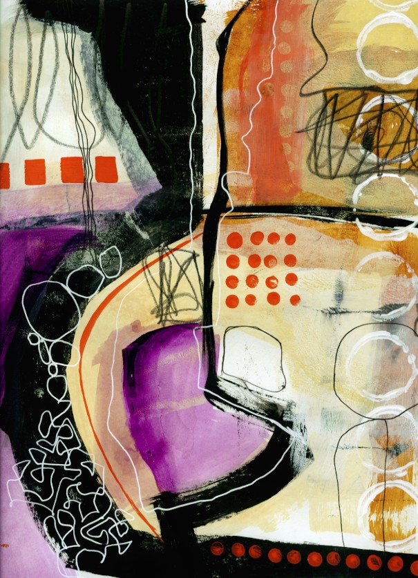 collage journeys by Jane Davies: Scribble Painting