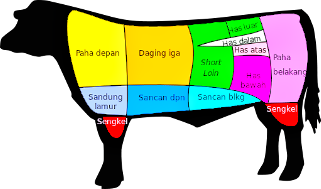 Diagram Bagian-Bagian Daging Sapi Bagian #2