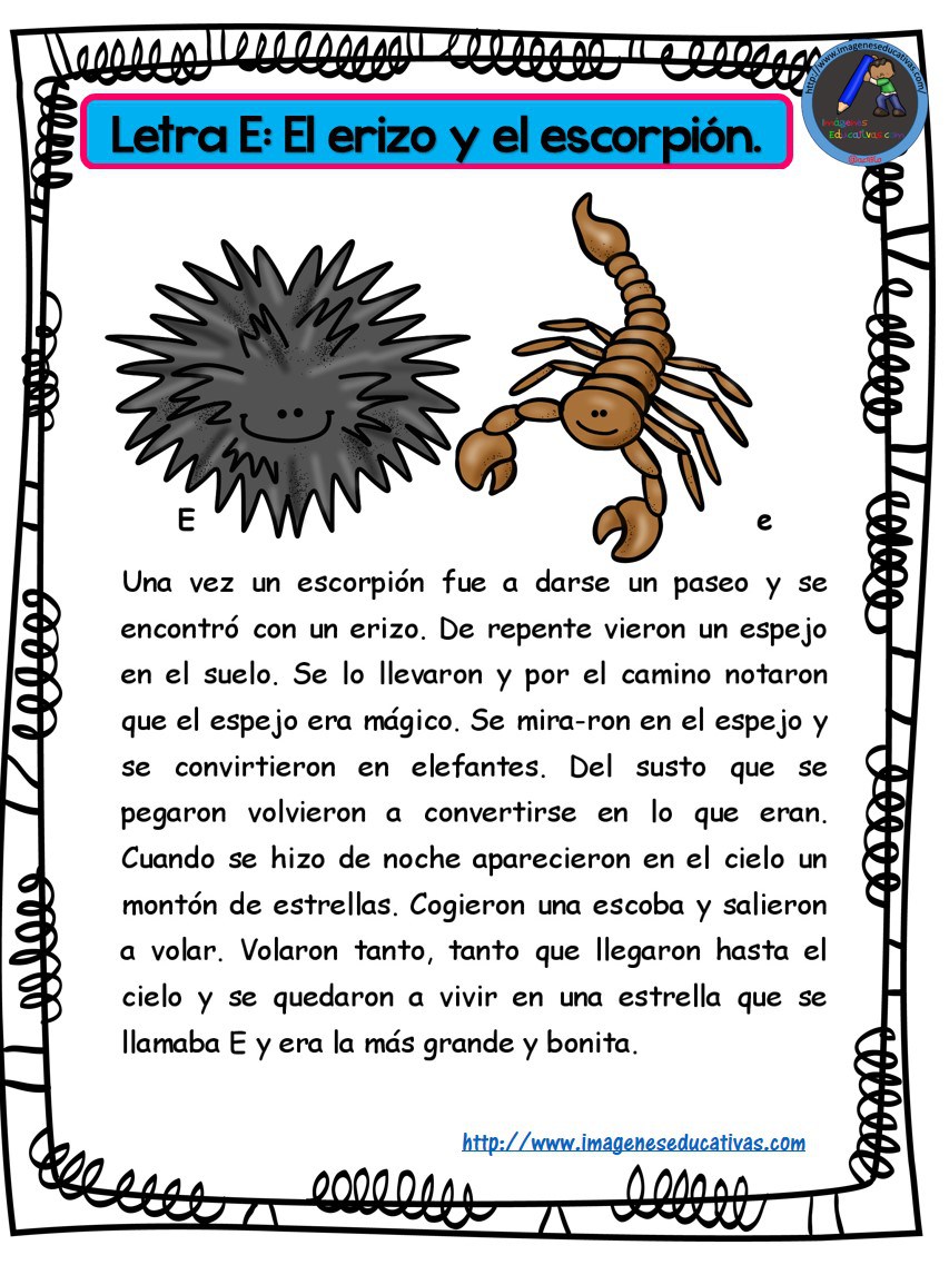 Cuento de la letra E.
