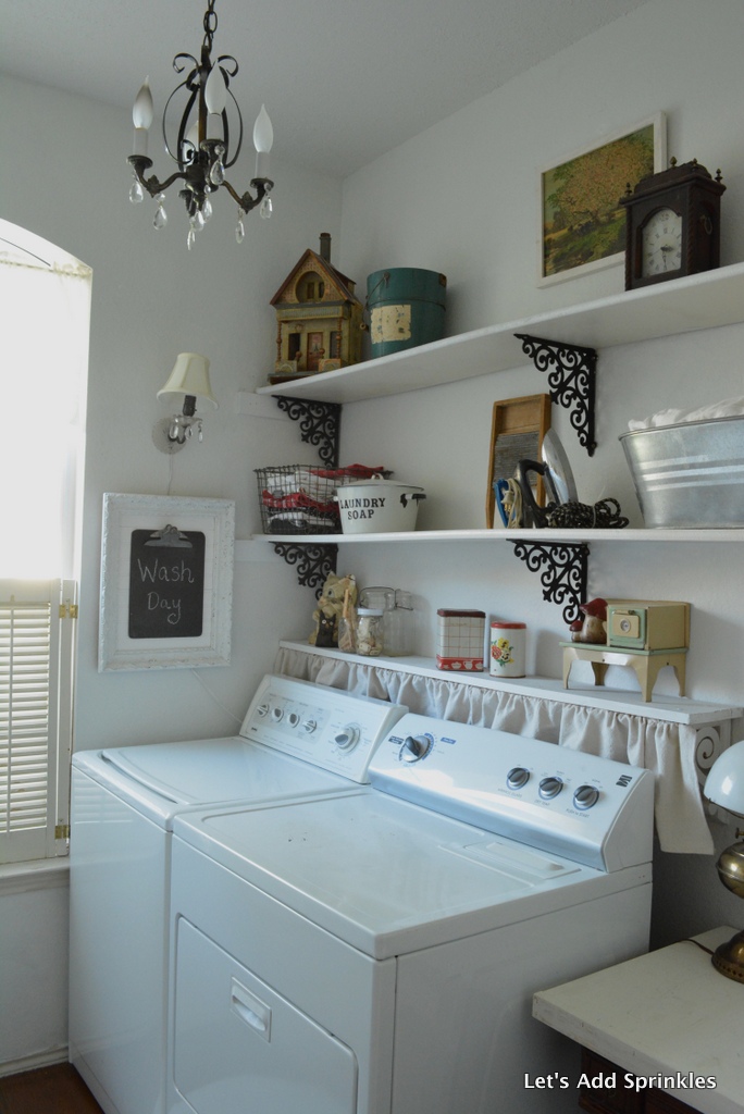 Let's Add Sprinkles: Farmhouse Laundry Room Reveal
