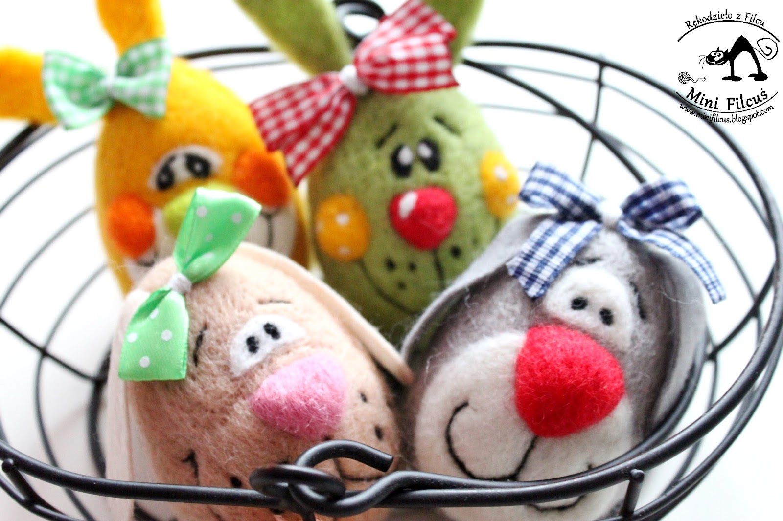 Mini Filcuś: "Krok po Kroku" - DIY: Królik Pisanka z filcu