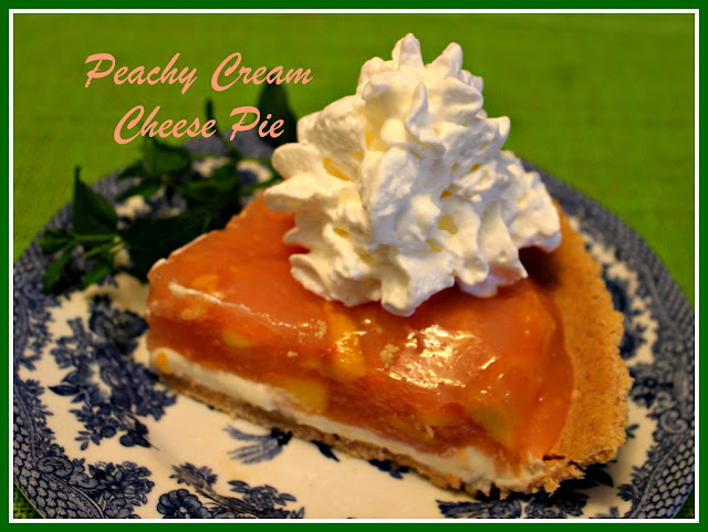 Sweet Tea and Cornbread: Peachy Cream Cheese Pie!