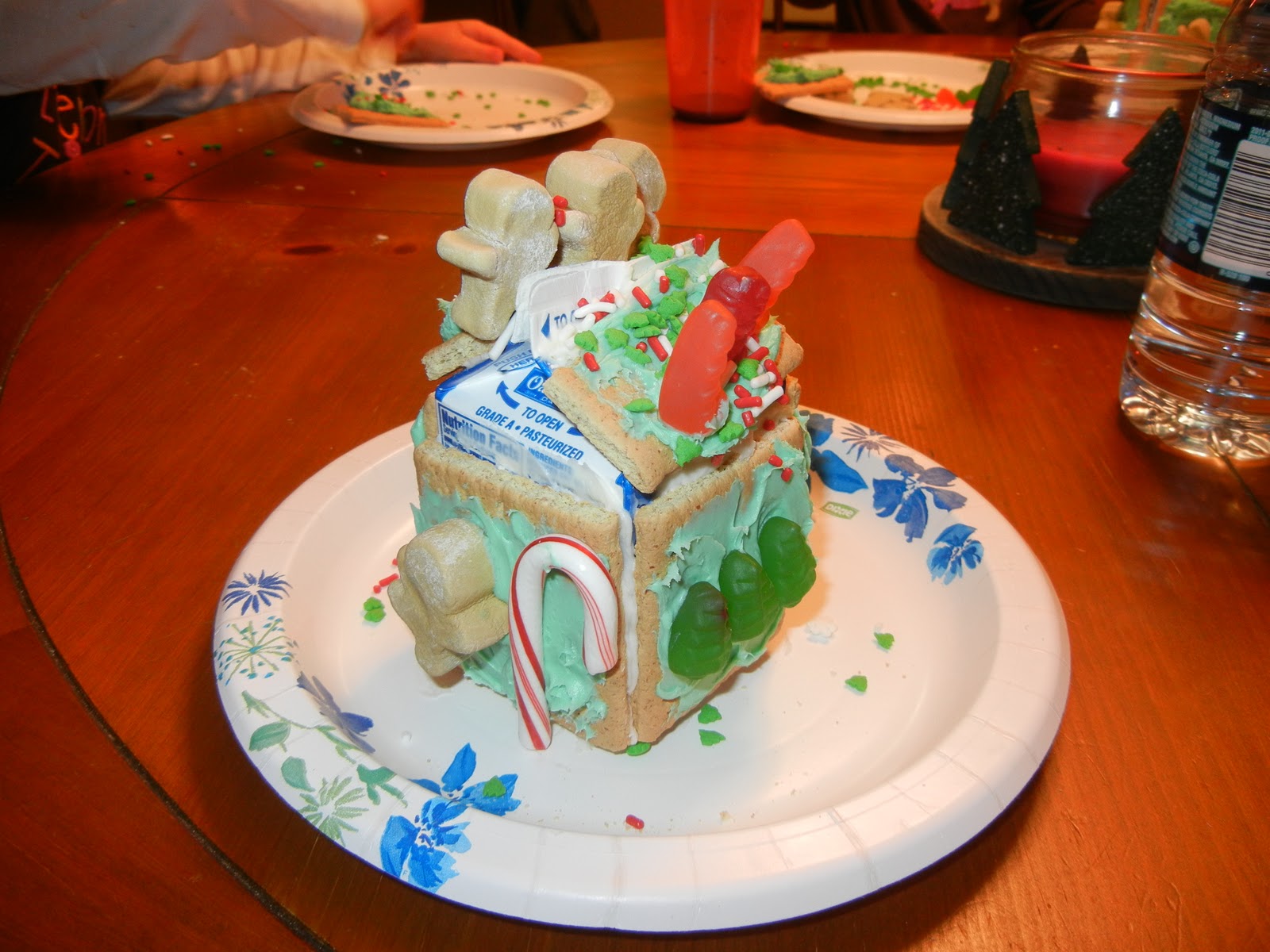 ALL OF THE OLIVERS: Making a milk carton Gingerbread house