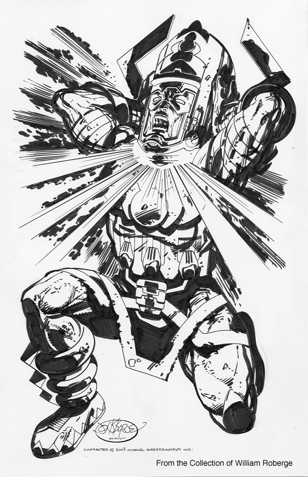 Marvel Comics of the 1980s: The Last Galactus Story sketch by John Byrne