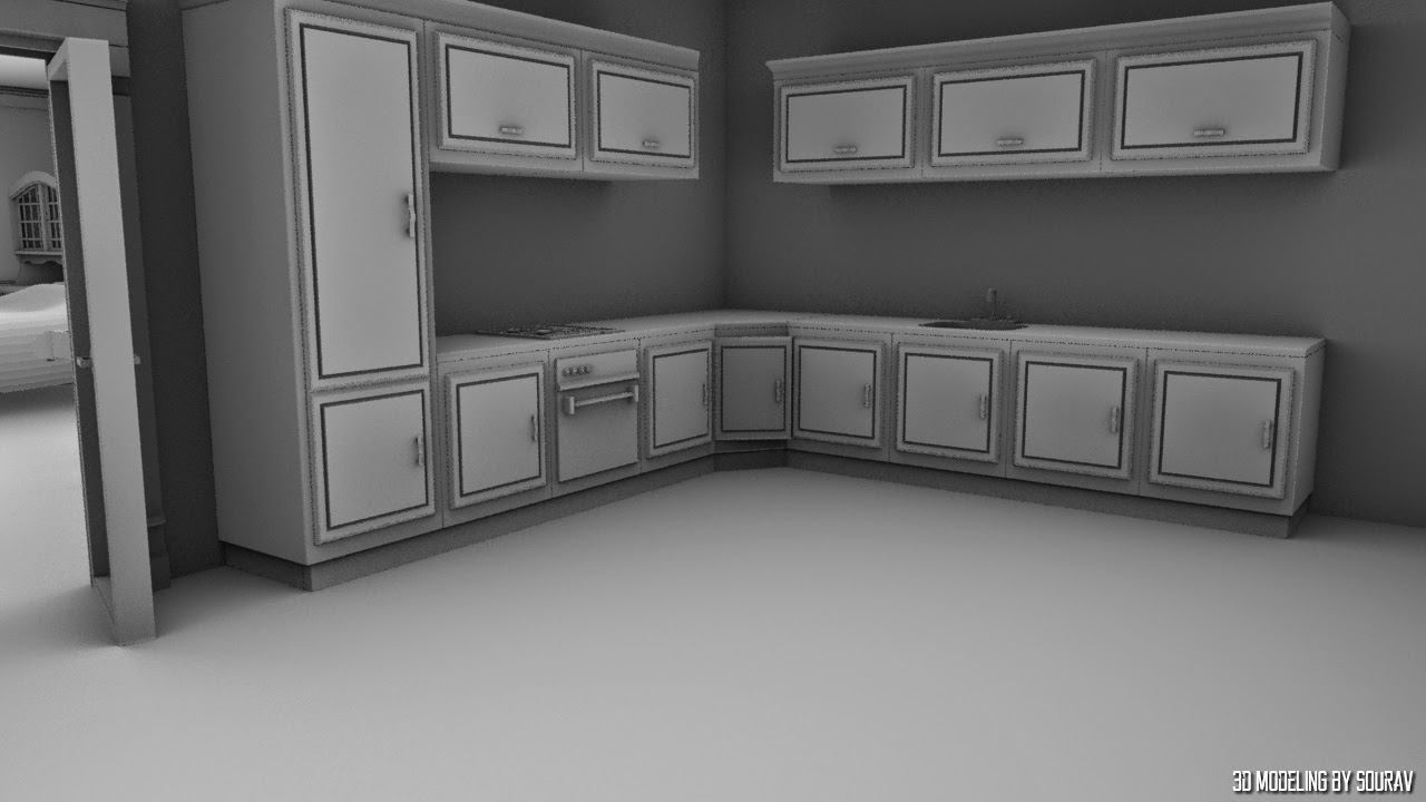 3D Works: Interior Modeling in Maya