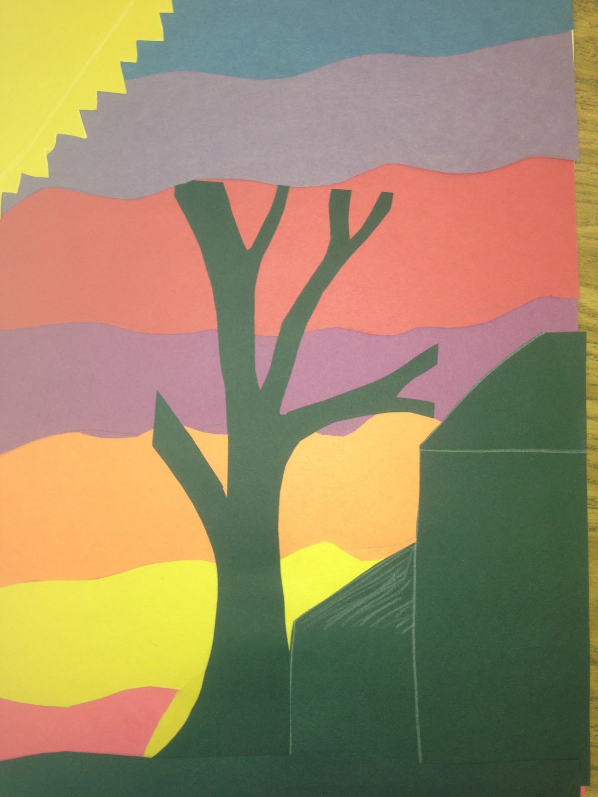 K-12 The Art Gallery: Twilight Landscapes-Layered Paper- 4th/5th Grade