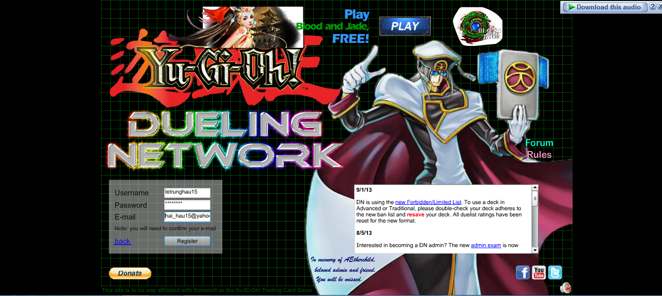 Dueling Network Log