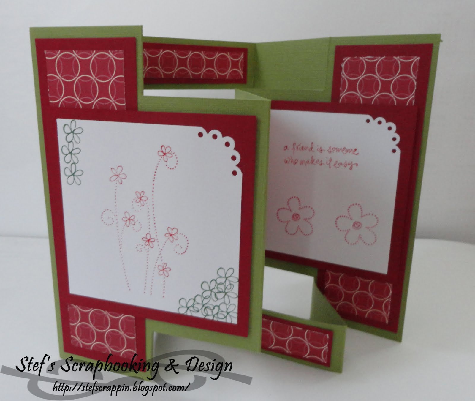 Stefs Scrapbooking & Design: 3 fold card