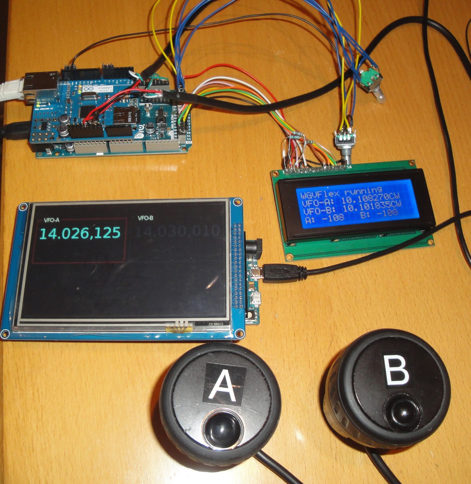 G3WGV's Flex radio controller: Back to one Arduino